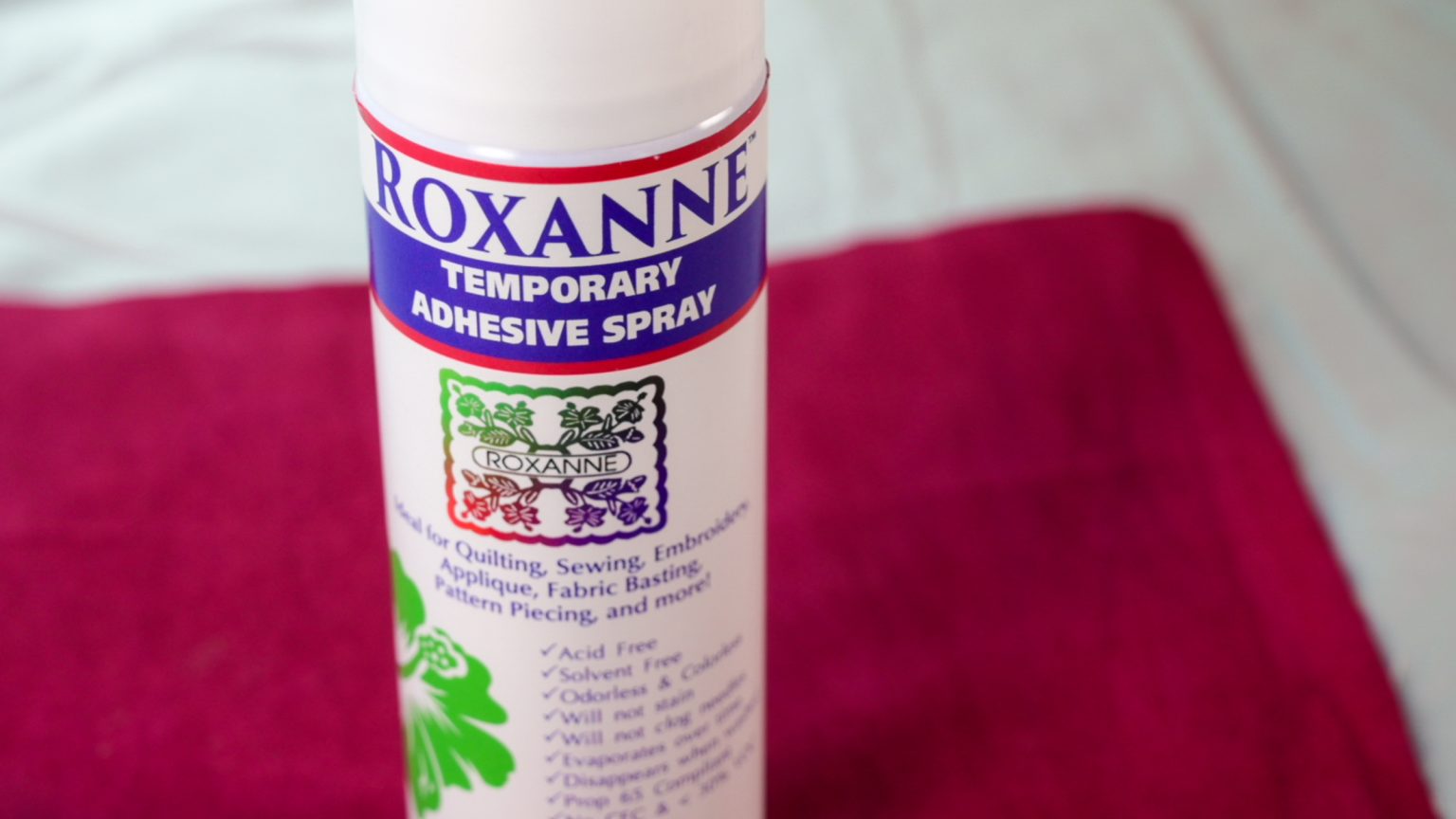 A Sticky Subject: Roxanne's Temporary Adhesive Spray - Colonial Needle ...